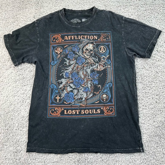 Affliction | Shirts | Affliction Shirt Mens Large Crewneck Lost Souls ...